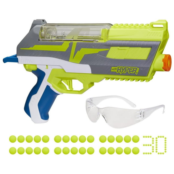 Nerf Hyper Impulse-40 Blaster, 30 Nerf Hyper Rounds, Spring-Open ...