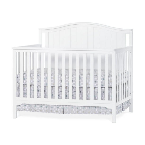 Forever Eclectic Hampton 4-in-1 Convertible Arch Top Crib, Matte White ...