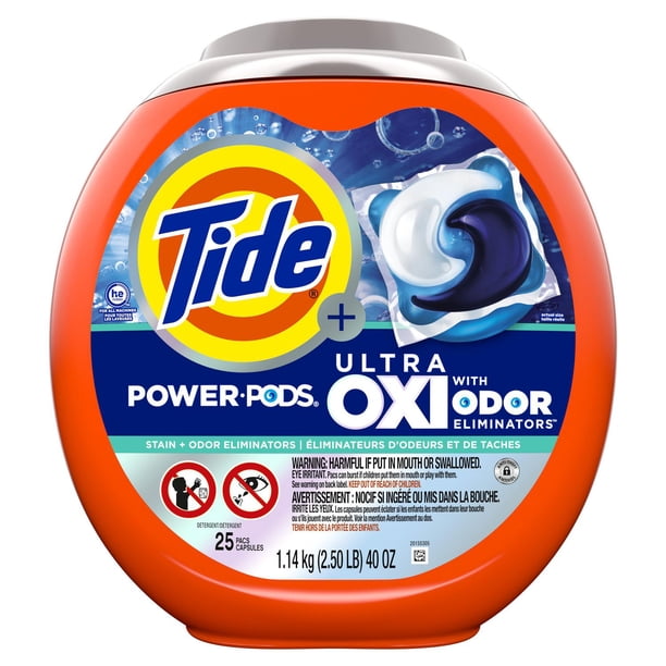 Tide Ultra Oxi Power Pods With Odor Eliminators Laundry Detergent Pacs