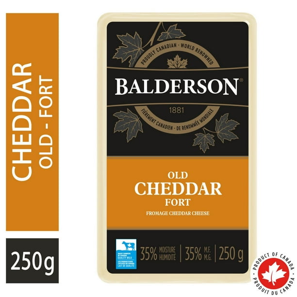 Fromage cheddar blanc fort Balderson 250g - Walmart.ca