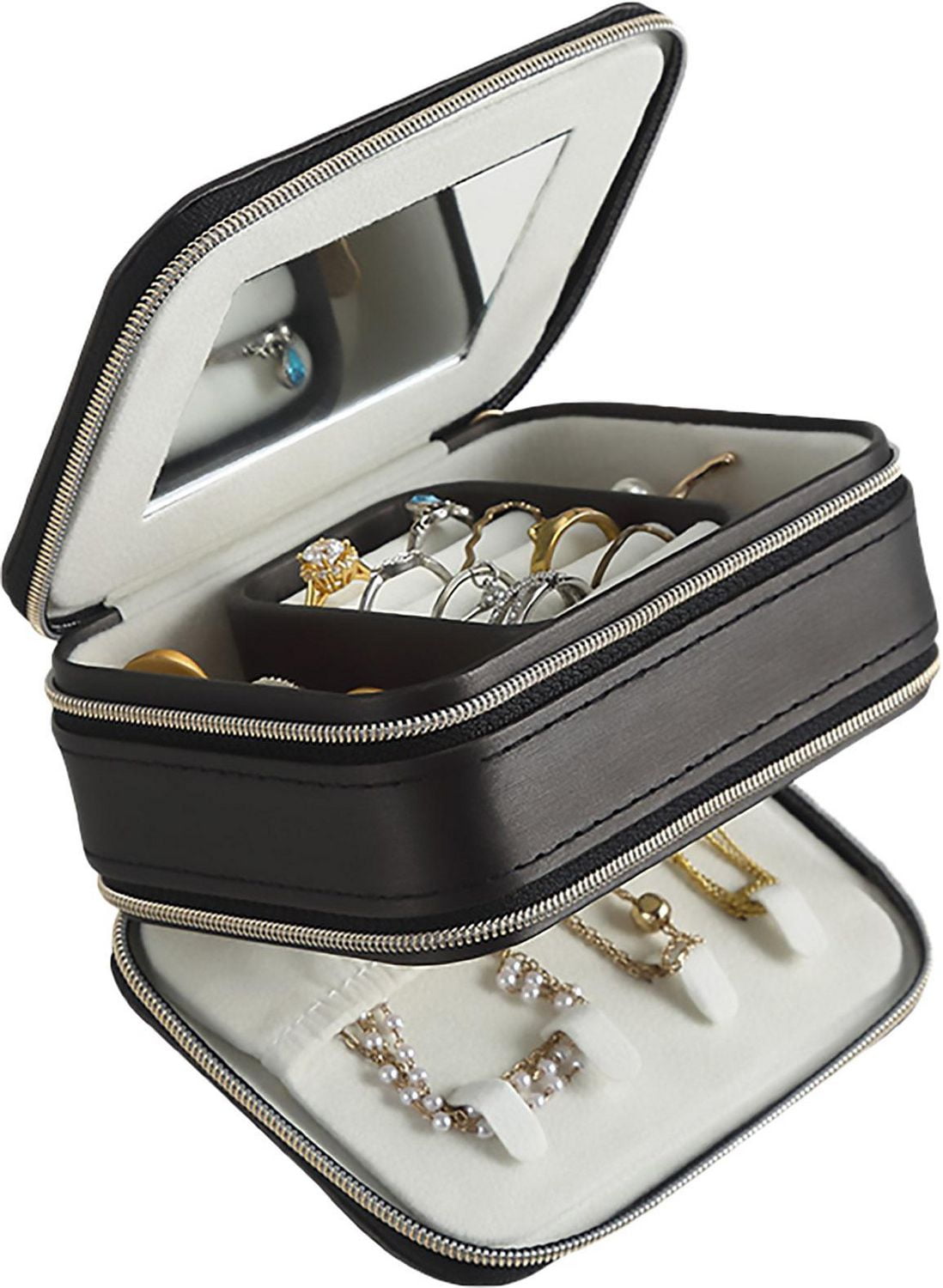 Click here for Small Portable Zipper Travel Jewelry Box prices