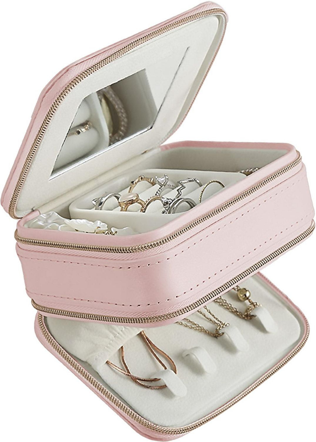 Click here for Small Portable Zipper Travel Jewelry Box prices