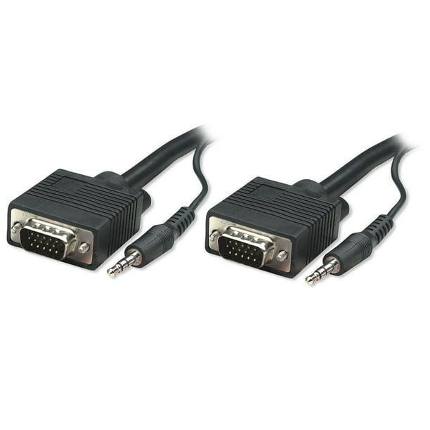 SVGA MM Cable with Audio - 15ft, BK - Walmart.ca