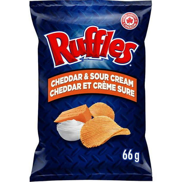Ruffles Cheddar & Sour Cream Flavoured Potato Chips - Walmart.ca