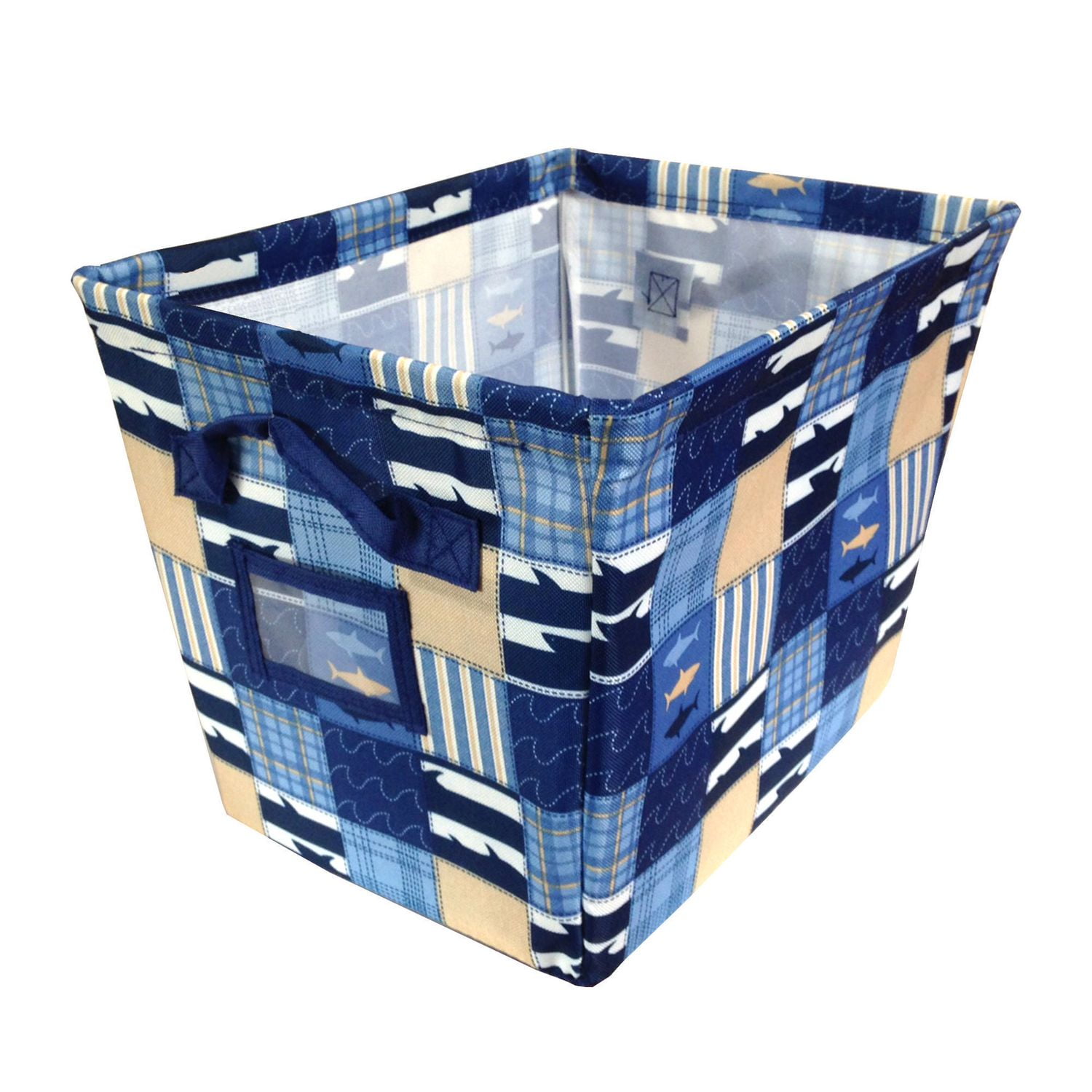 Mainstays Kids Storage Bin - Patchwork Blue | Walmart Canada
