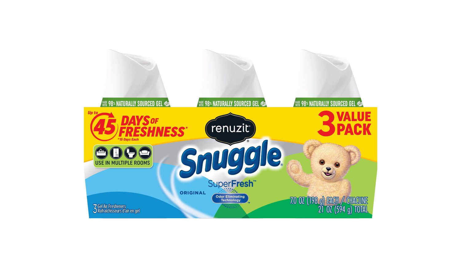 Renuzit Snuggle SuperFresh Original 198g 3 pk | Walmart Canada