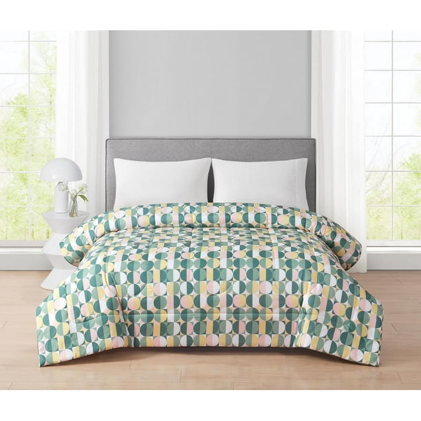 Mainstays Printed Reversible Comforter, 1 piece, Available in Twin: 66 ...