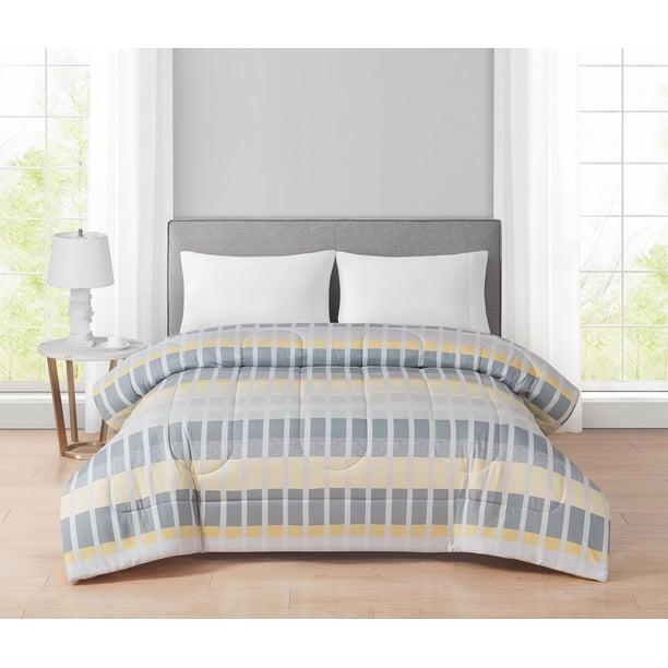 Mainstays Printed Reversible Comforter, 1 piece, Available in Twin: 66 ...
