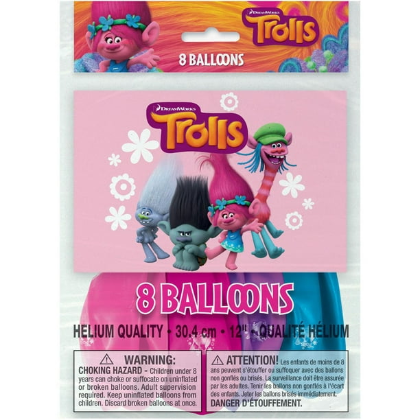 8 TROLLS Balloons - Walmart.ca