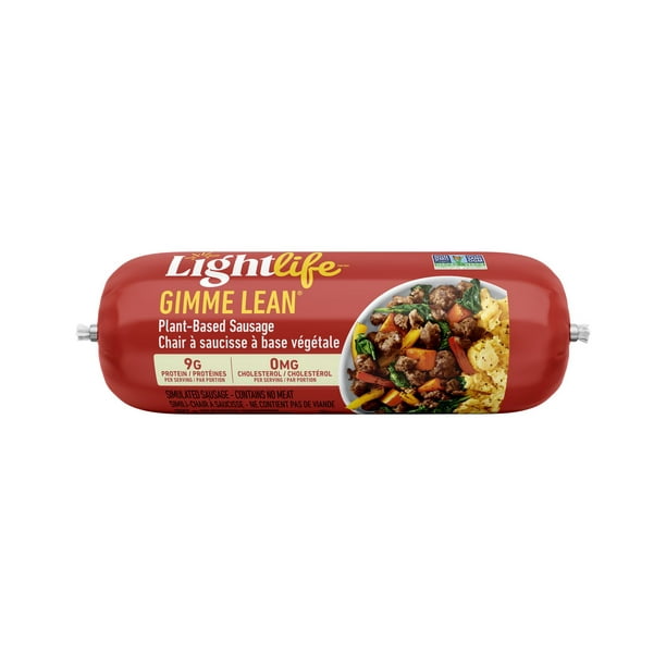 Lightlife Gimme Lean Plant-Based Vegan Breakfast Sausage - Walmart.ca