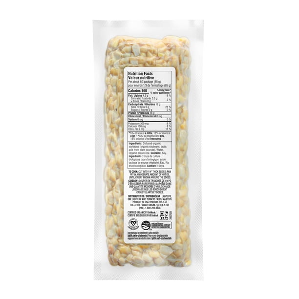 Lightlife Original Organic Plant-Based Tempeh, 227 g - Walmart.ca