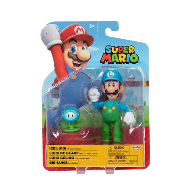 Super Mario 4 Inch Figure - Ice Luigi with Ice Flower - Walmart.ca