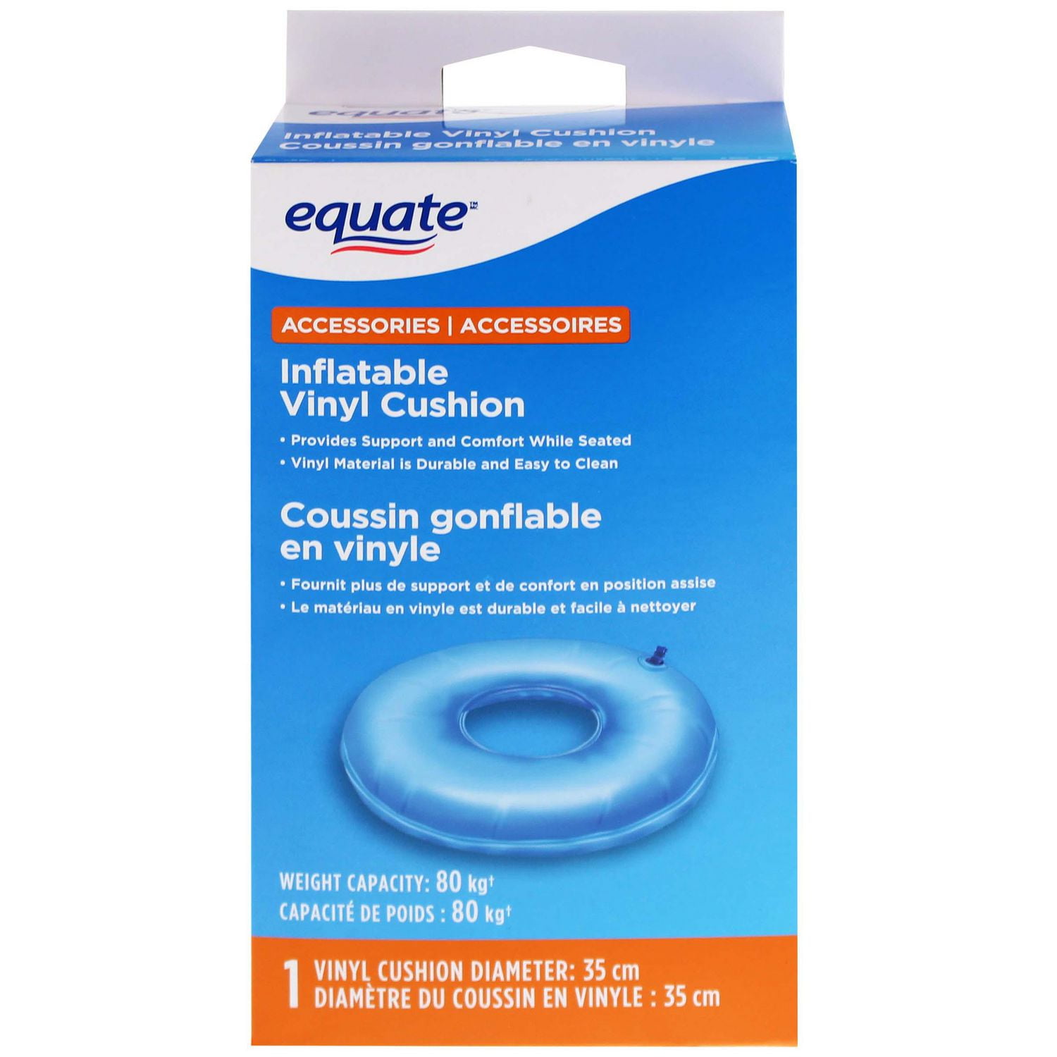 Click here for Equate Accessories Inflatable Vinyl Cushion 35 Cm prices