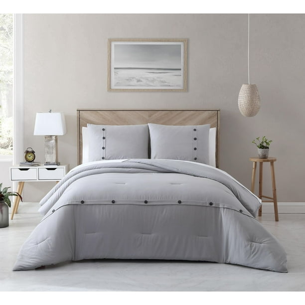 Avery Homegrown 3-Piece Button Comforter Set - Walmart.ca