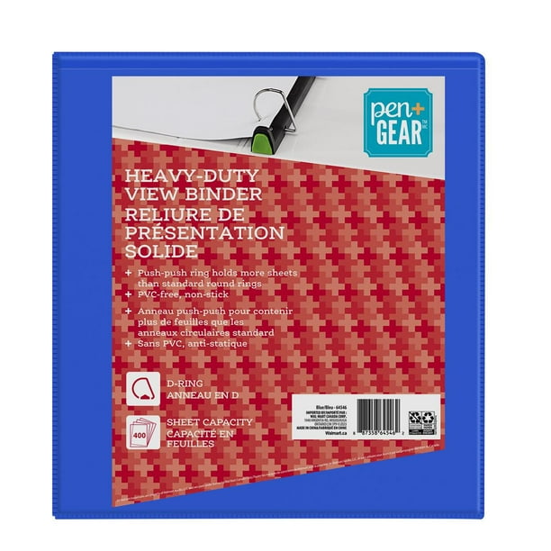 Pen + Gear HEAVY-DUTY VIEW BINDER, PG HD VW BINDER - Walmart.ca
