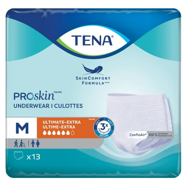 TENA ProSkin Skincomfort Underwear M 13ct., Protect against leakage ...