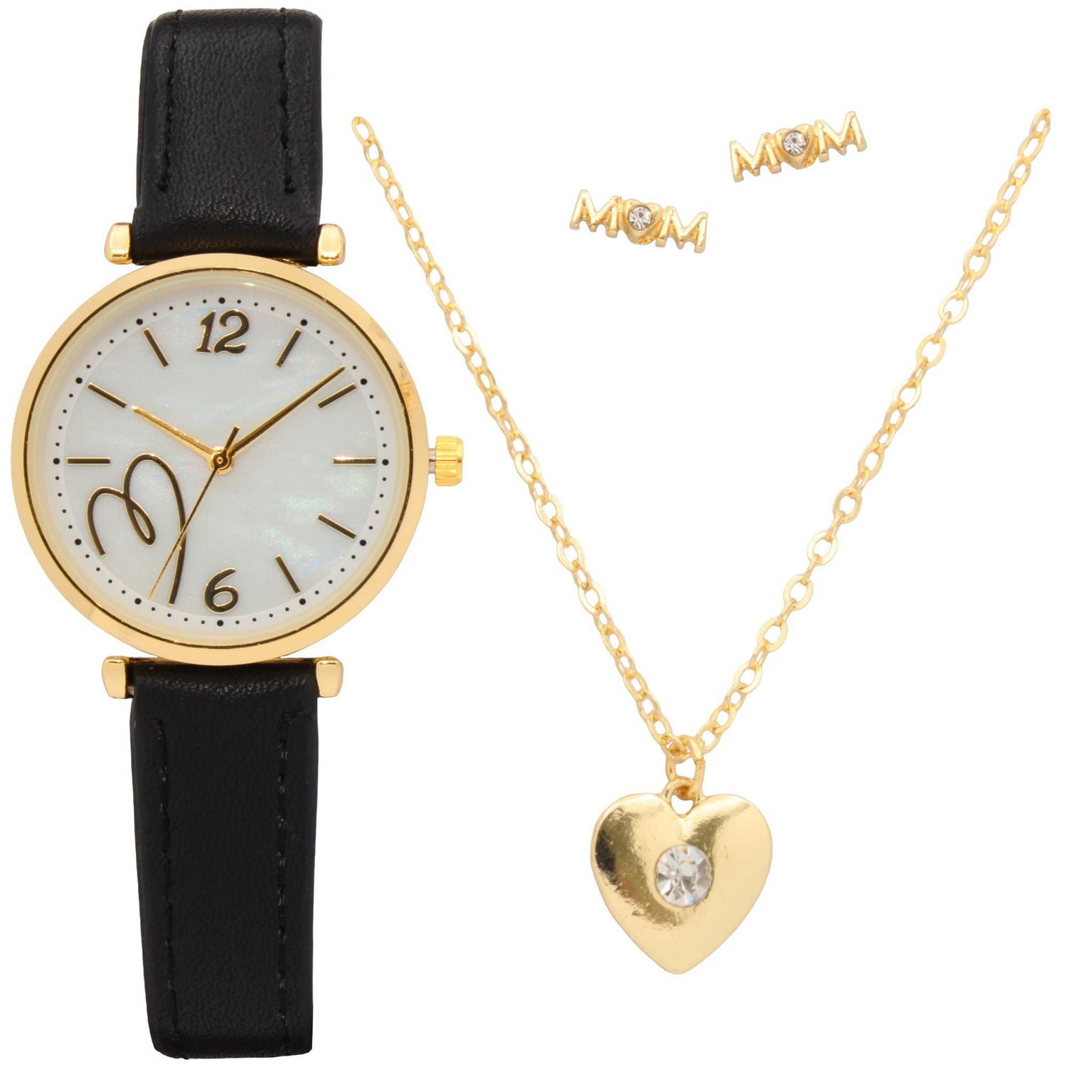 Click here for Ladies Fashion Watch Set With Goldtone Necklace An... prices