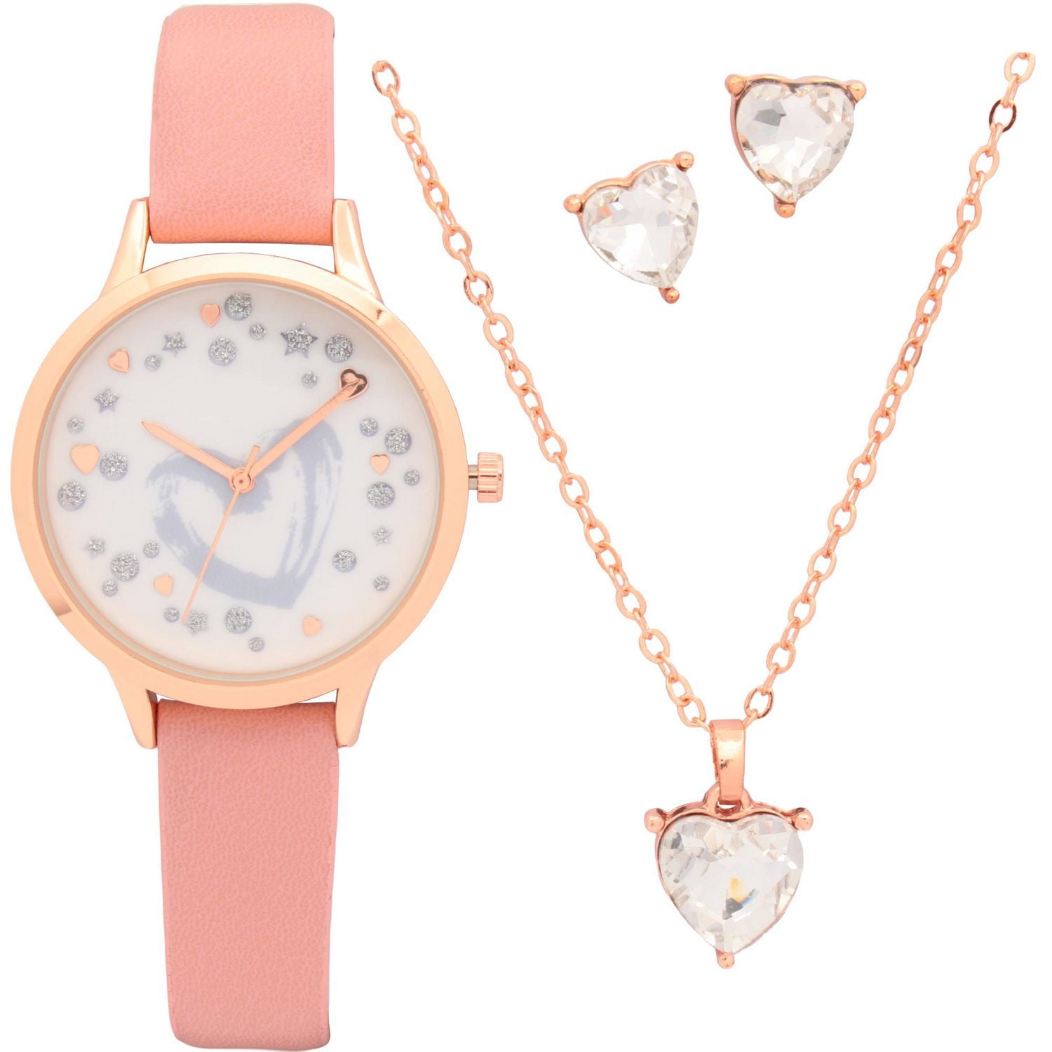 Click here for Ladies Fashion Watch Set With Rose Gold Necklace A... prices