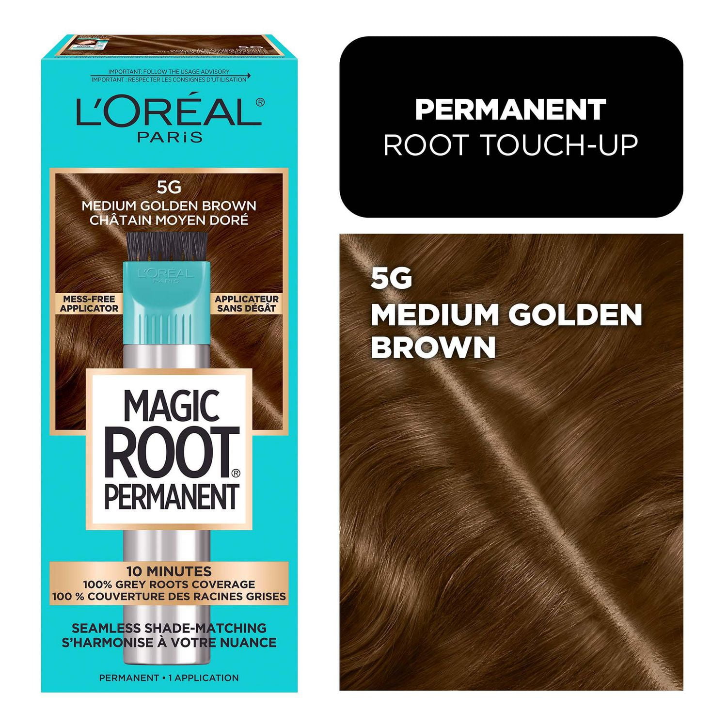 L'Oréal Paris Magic Root Permanent Hair Dye, Permanent Root Touch Up ...