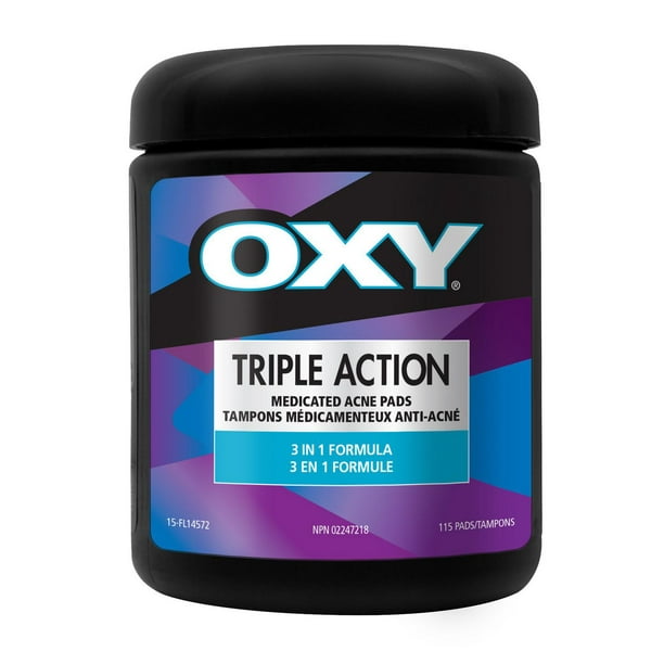 OXY Triple Action Cleansing Acne Pads with Salicylic Acid, For Mild ...