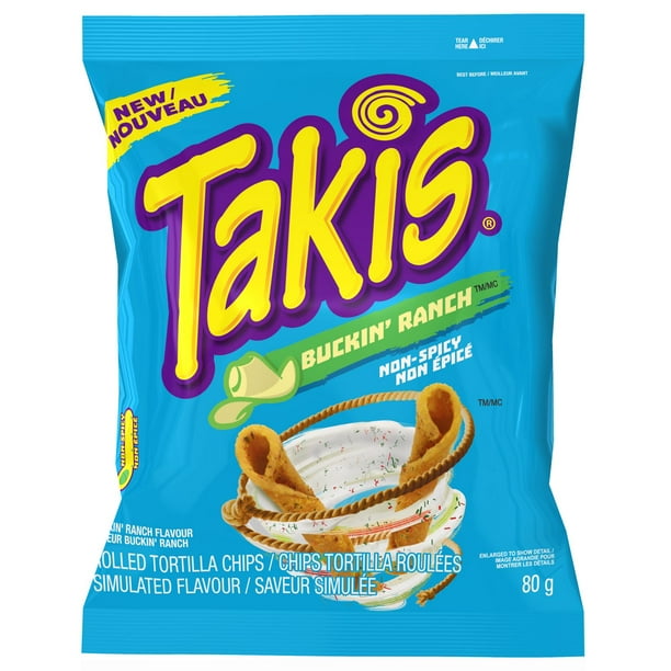 Takis Buckin' Ranch, Ranch Flavoured Rolled Tortilla Chips - Walmart.ca