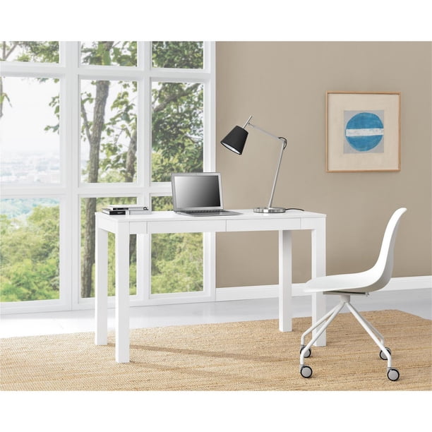 DHP Large Parsons Desk with 2 Drawers, Gray - Walmart.ca