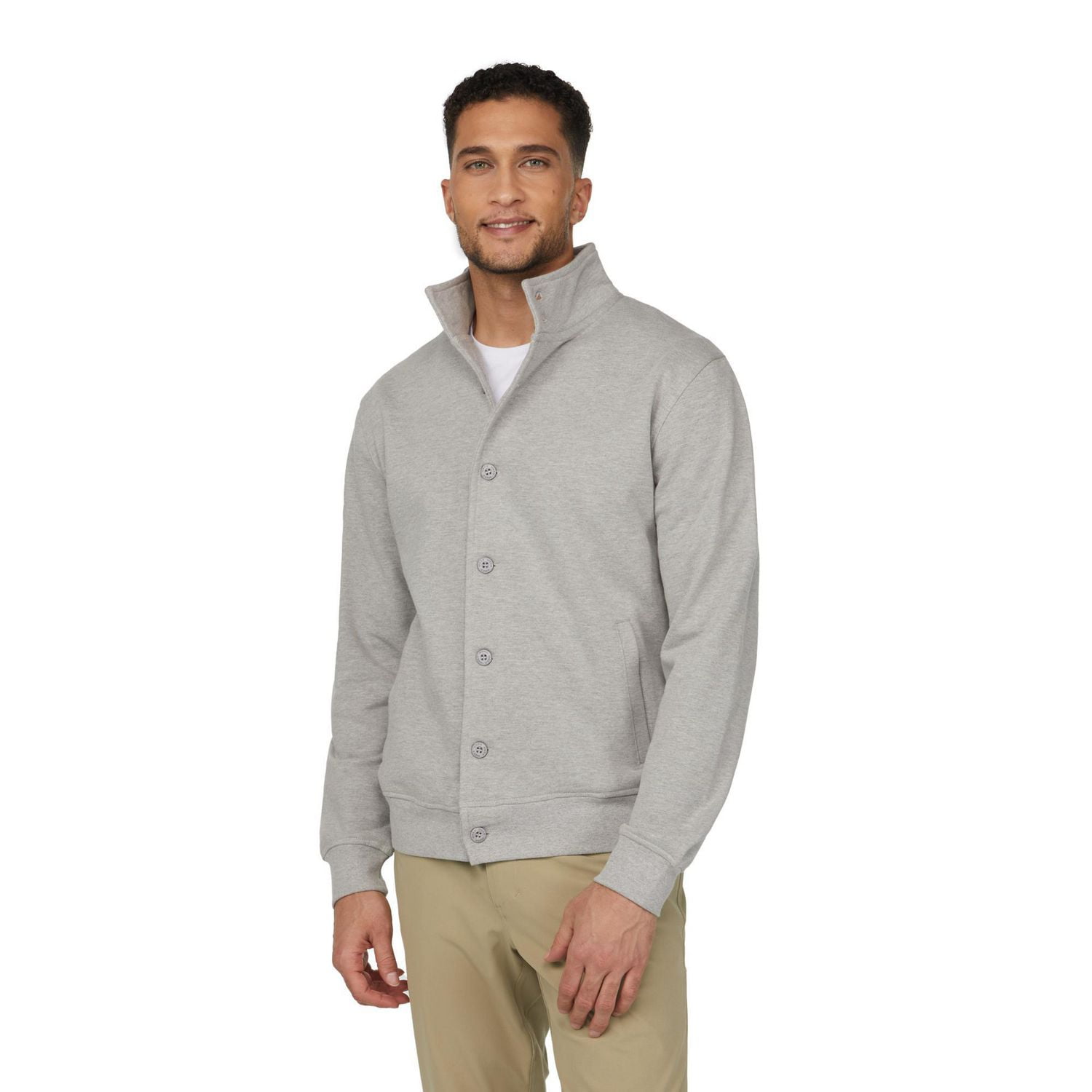 Mexx Men’s Button Front French Terry Jacket - Walmart.ca