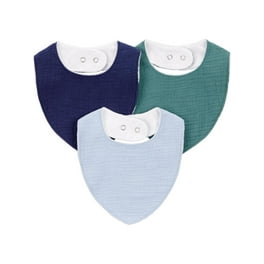 Brown Bandana Kishu Baby Organic Muslin Bandana Bibs - 4-Way Reversible ...
