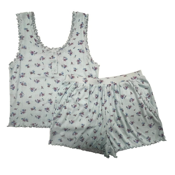 NOBO Ladies Floral Lagoon two piece sleep set - Walmart.ca