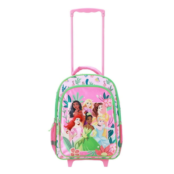 Disney Princess Adventure Rolling Backpack 16”, Disney Princess Rolling ...