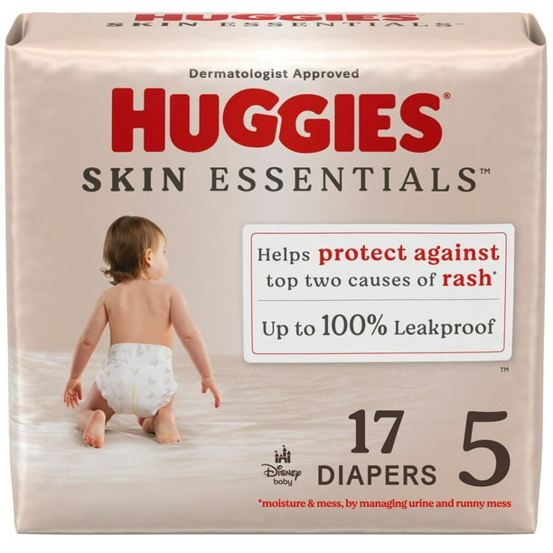 Huggies Skin Essentials Baby Diapers, Sizes: N-6, 31-15 Count - Walmart.ca