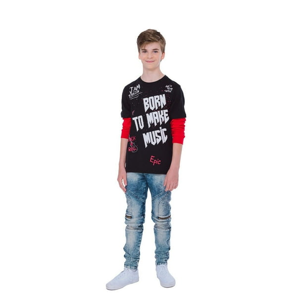 Boy's Mini Pop Kids Born To Make Music Long Sleeve T-Shirt - Walmart.ca