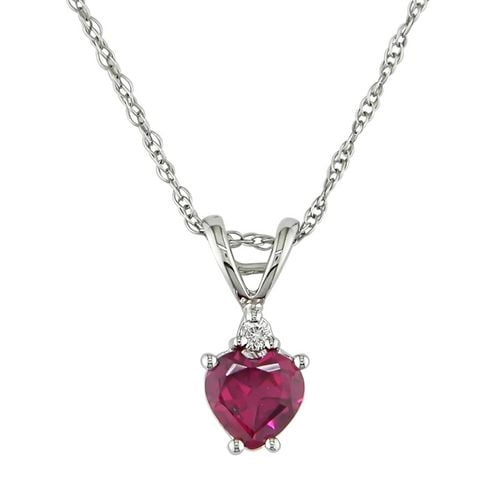 Click here for Tangelo 0.59 Ct Created Ruby And 0.02 Ct Diamond H... prices