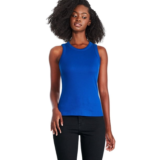 George Women's High Neckline Rib Tank, Sizes XS-XXL - Walmart.ca