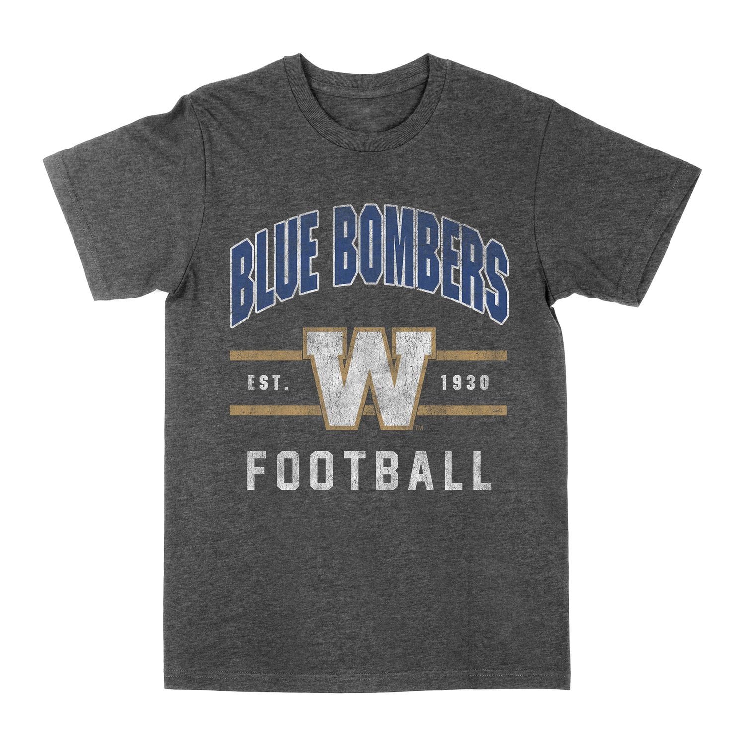 Click here for Cfl Football Mens Cfl Blue Bombers Football Grey T... prices