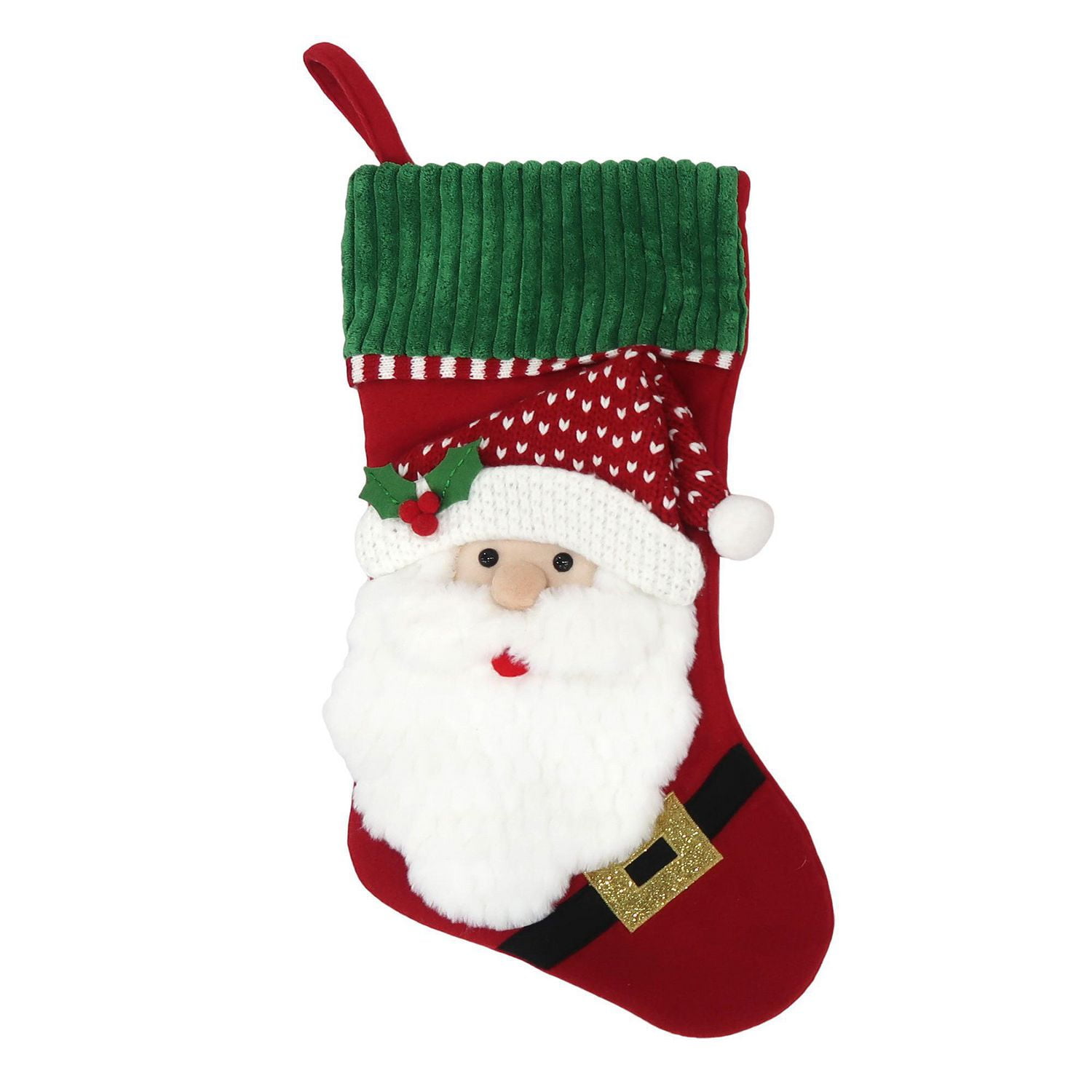 Holiday Time 20 inch Traditional Stocking | Walmart Canada