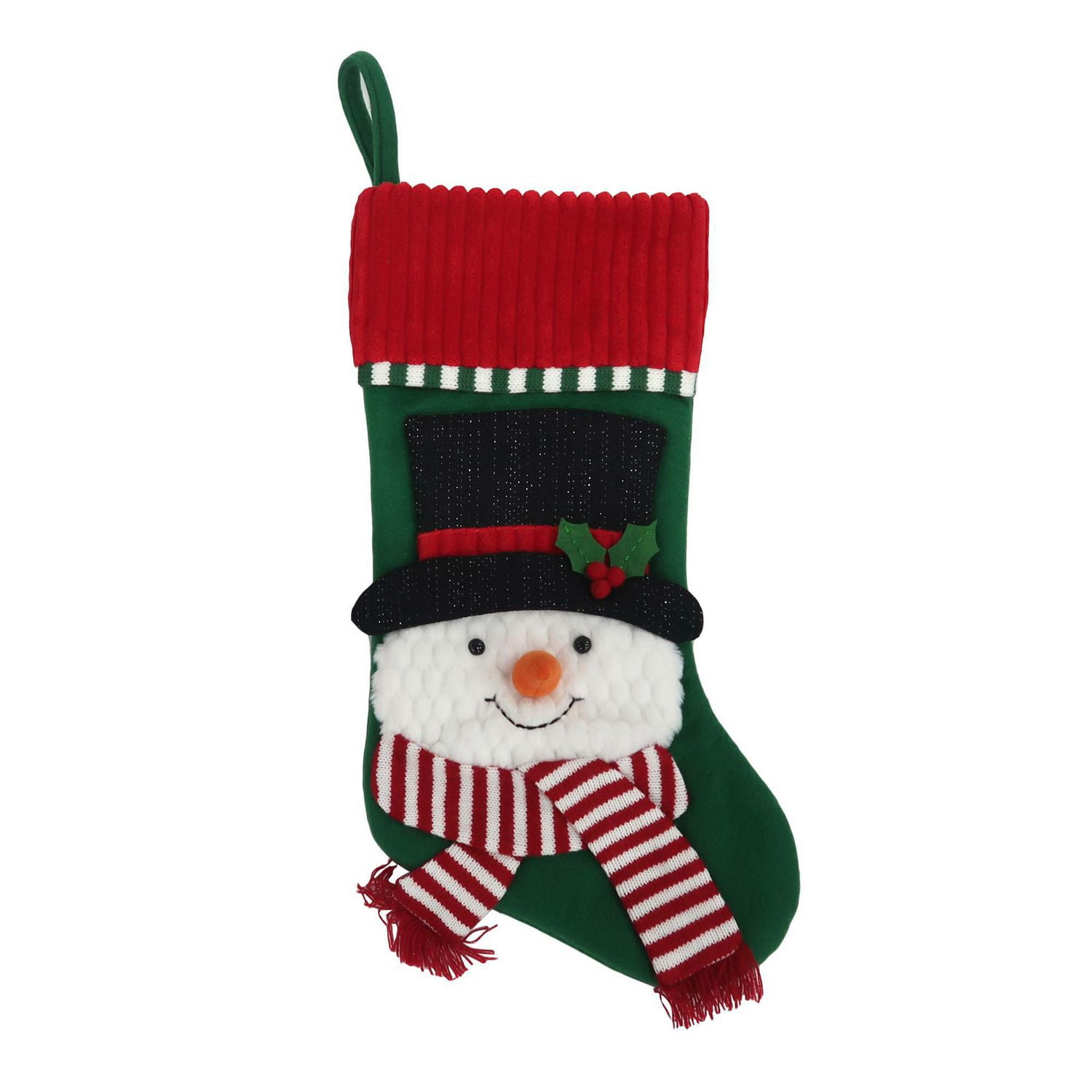 Holiday Time 20 inch Traditional Stocking | Walmart Canada