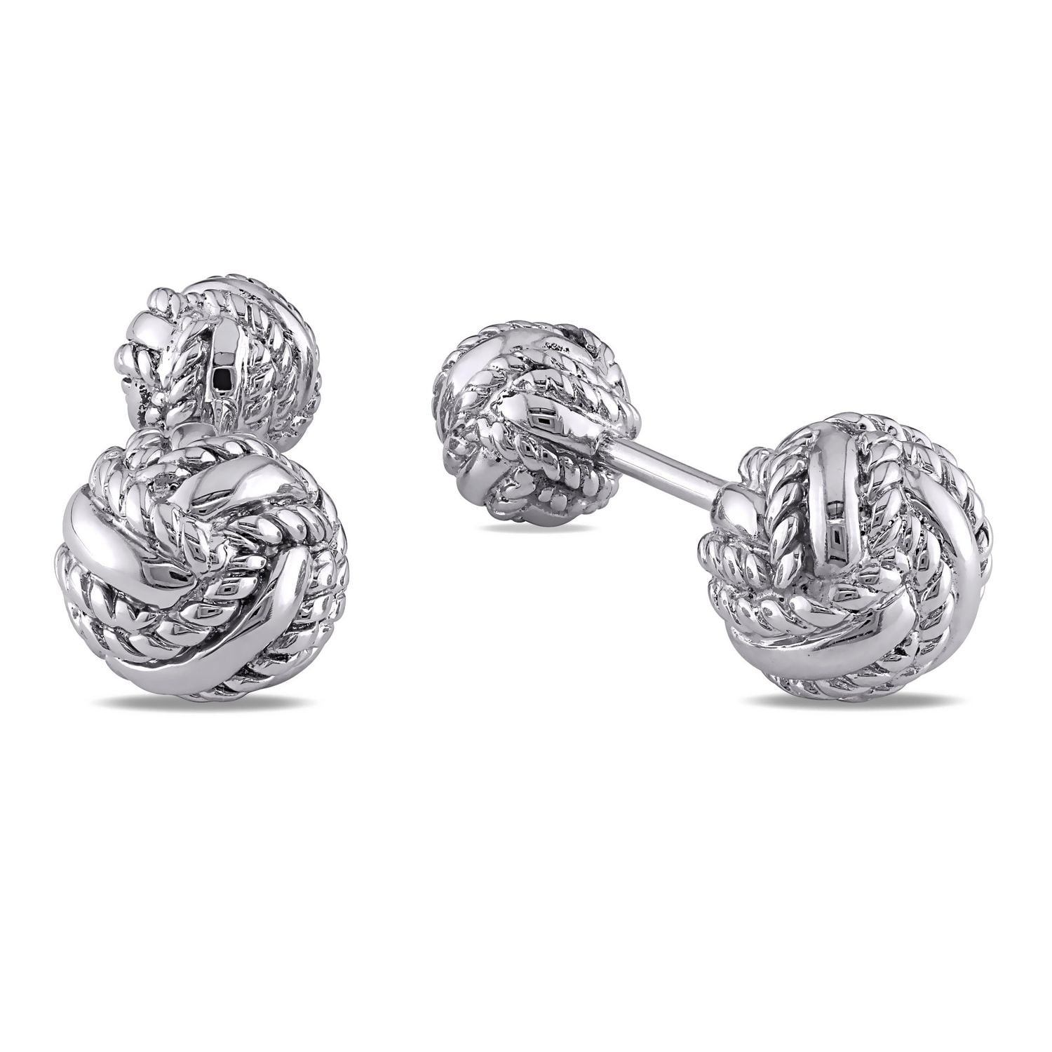 Click here for Miabella Mens Sterling Silver Knot Pin Cufflinks O... prices
