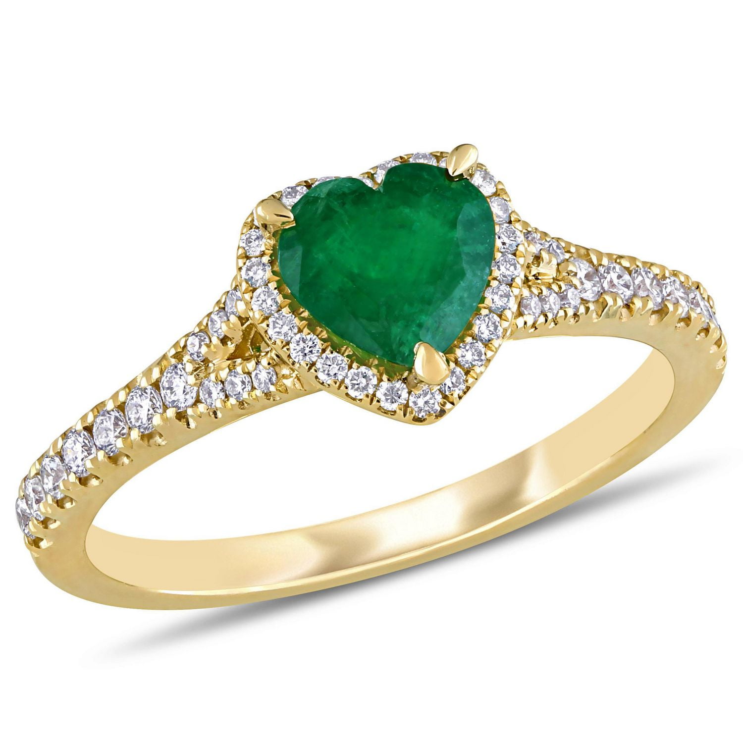 Click here for Miabella 5/8 Carat T. G.W. Emerald And 1/4 Carat T... prices