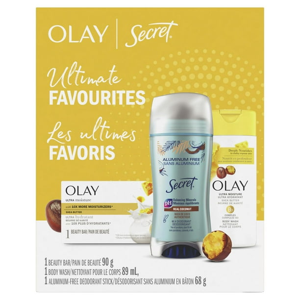Ultimate Essentials Gift Set with Olay Body Wash, Olay Beauty Bar, and ...