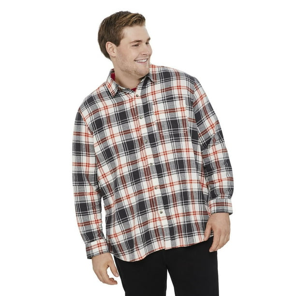 George Big Men's Woven Flannel Shirt - Walmart.ca