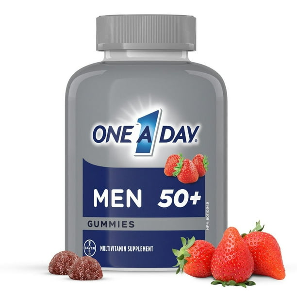 One A Day Men 50 Plus Multivitamin Gummies- Advanced Multivitamin Gummy ...