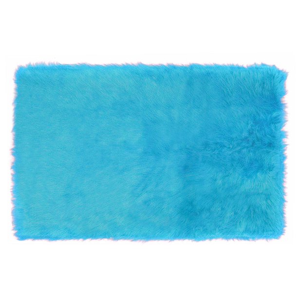 Mainstays Kids Flokati Rug Light Blue - Walmart.ca