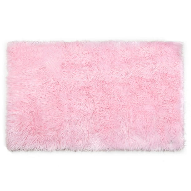 Mainstays Kids Flokati Rug Light Pink - Walmart.ca