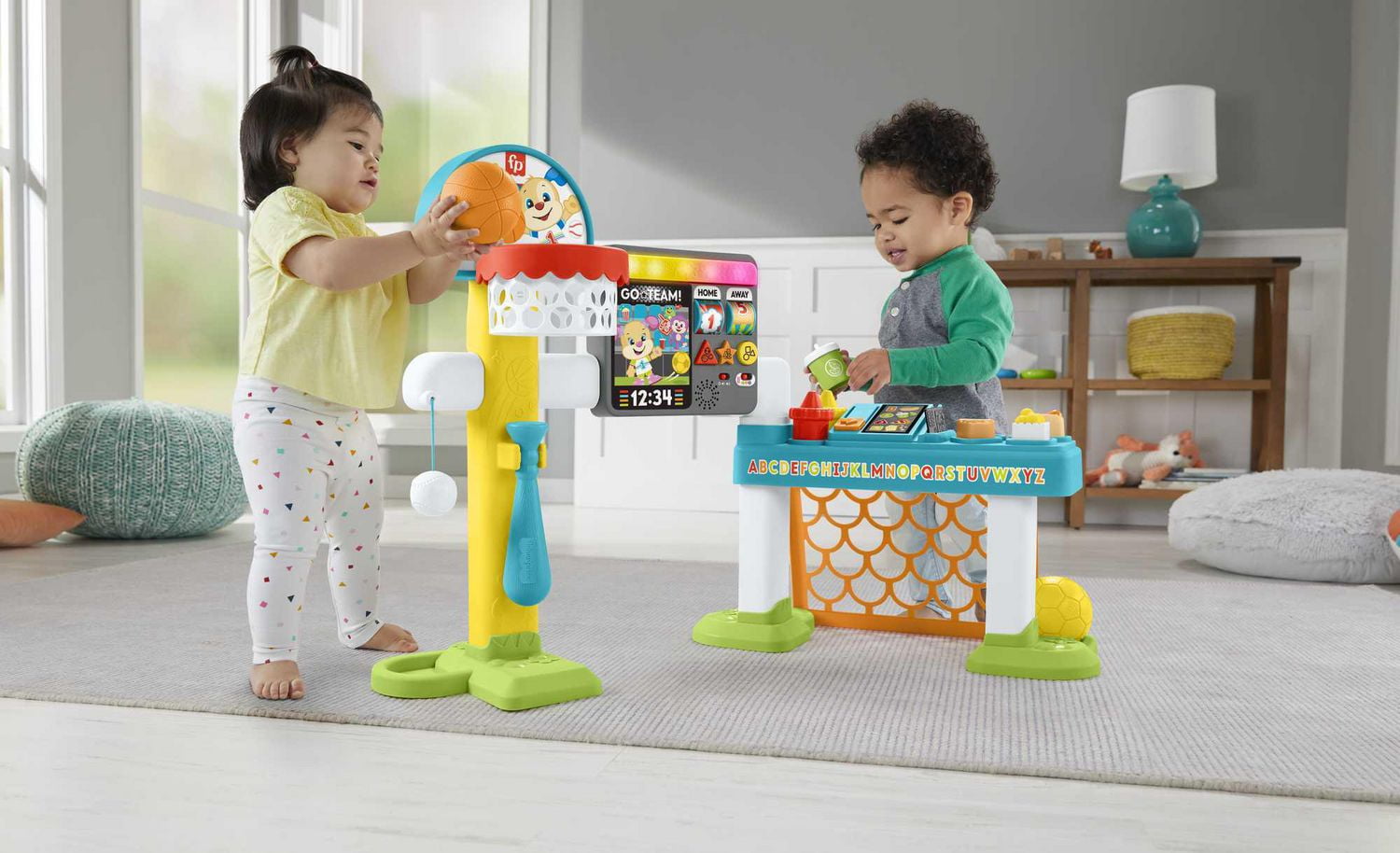 Fisher Price Laugh Learn 4 in 1 Game Experience Toddler Sports Play Center English Version Walmart