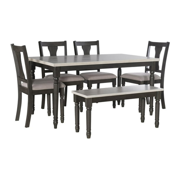 Weston 6-Piece Dining Set, Grey - Walmart.ca