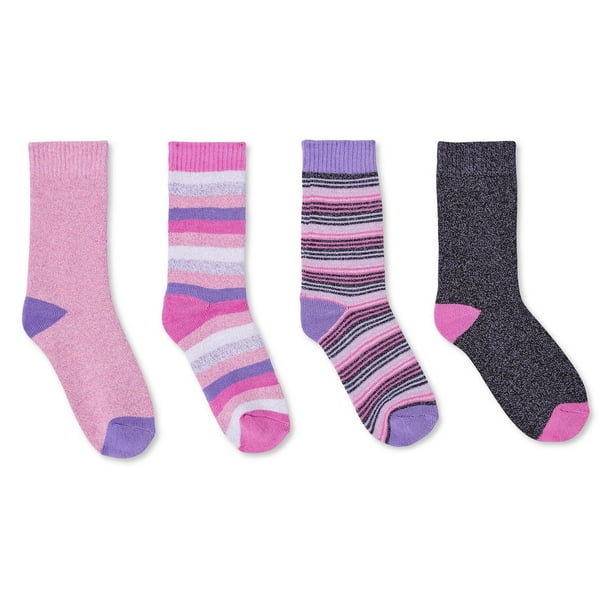 George Girls' Crew Socks 4-Pack - Walmart.ca