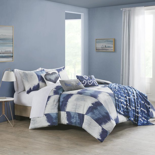 LOVE Ellen DeGeneres Ikat 3 Piece Comforter Set - Walmart.ca
