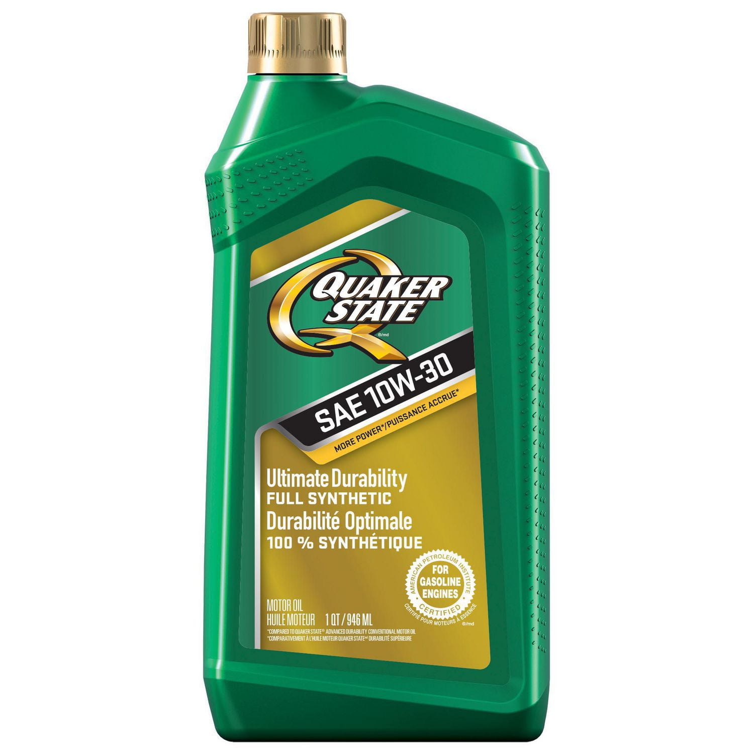 Quaker State Ultimate Durability Synthetic 10W30 Motor Oil 946 Ml ...