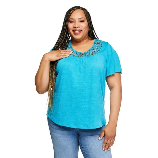 Iyla Plus Women's Crochet Top, Sizes 1X-4X - Walmart.ca